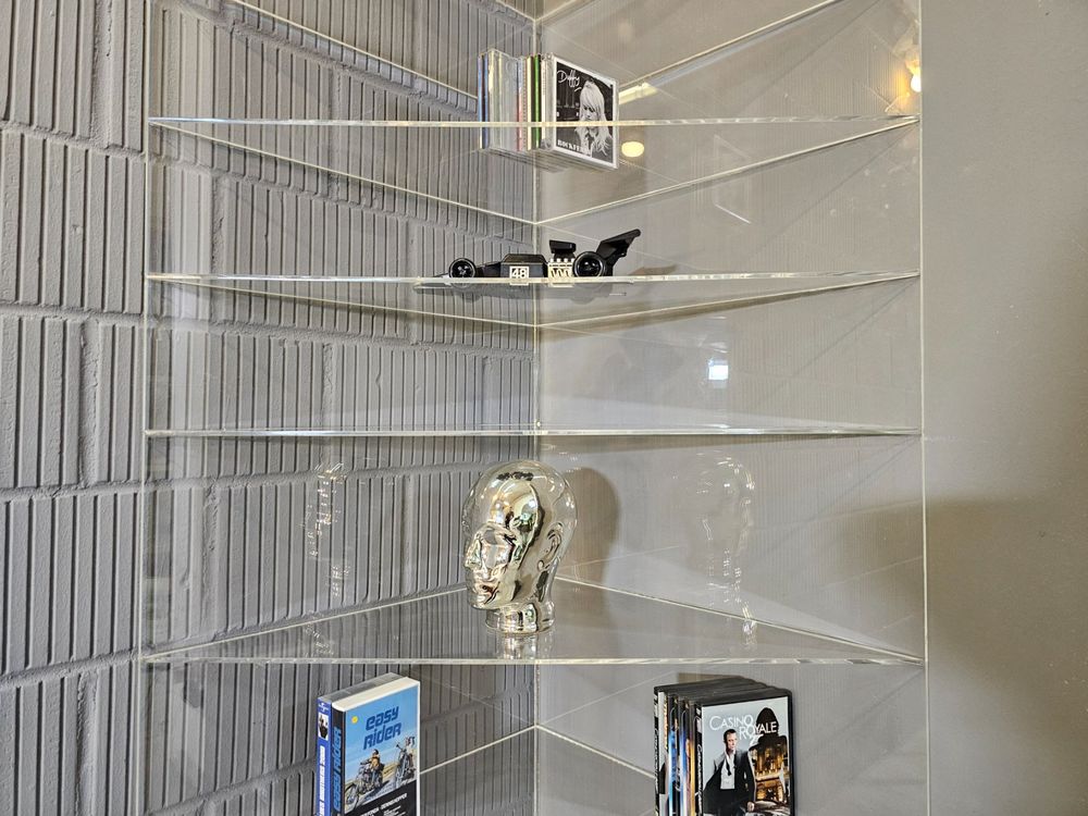Plexiglas Eckregal, Acryl Bücherregal CD-Regal Transparent | Kaufen auf ...