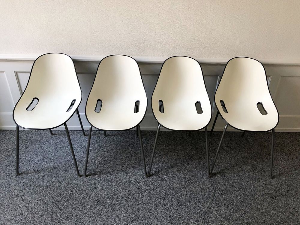 4x Stuhl Lola schwarz/weiss von Syn Design | Kaufen auf Ricardo