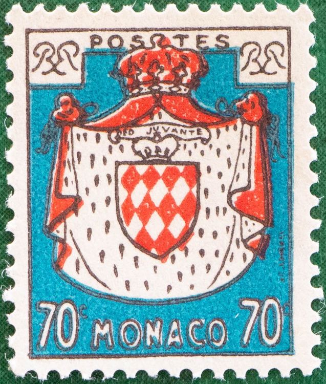 Monaco Briefmarke / Francobollo Principato di Monaco ab 1 C (Gebraucht ...