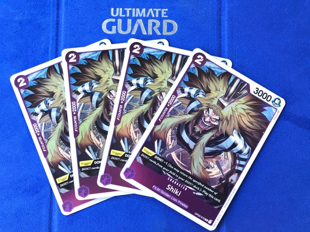 4x One Piece TCG - Shiki Holo Playset (Neu (gemäss Beschreibung)) in ...