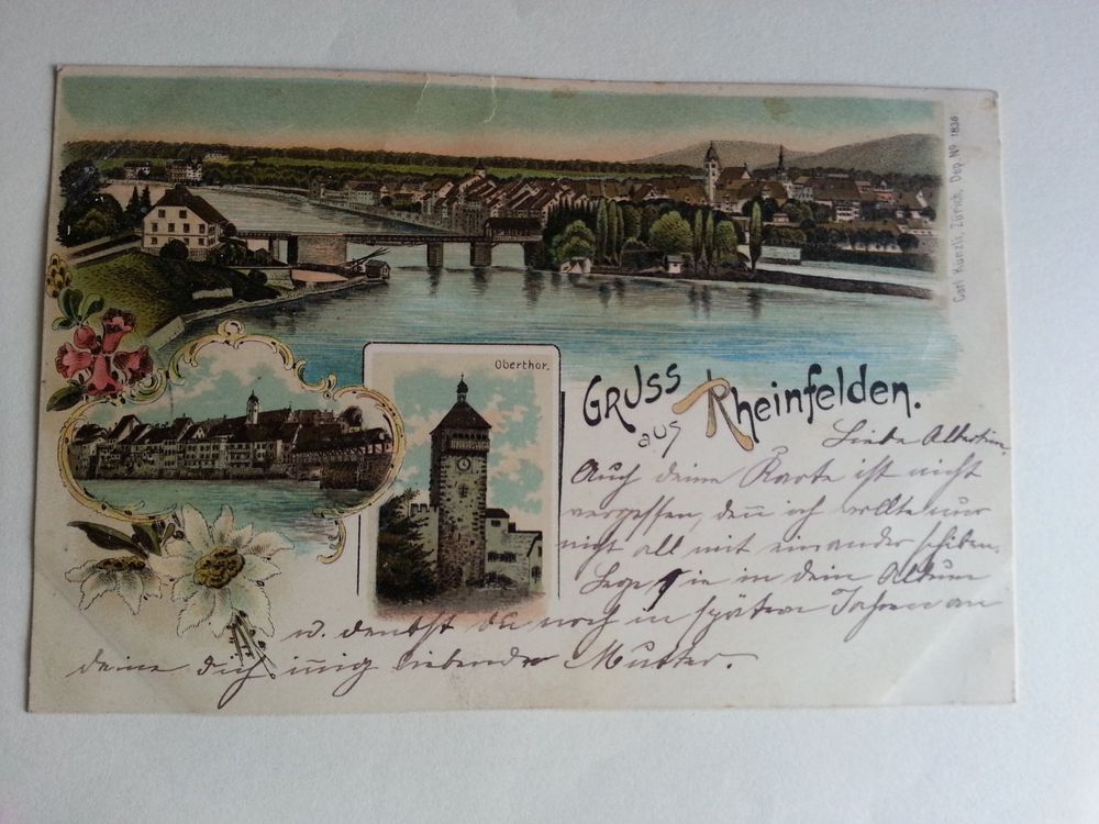 Gruss aus Rheinfelden , Mehrbild Litho 1899 | Kaufen auf Ricardo