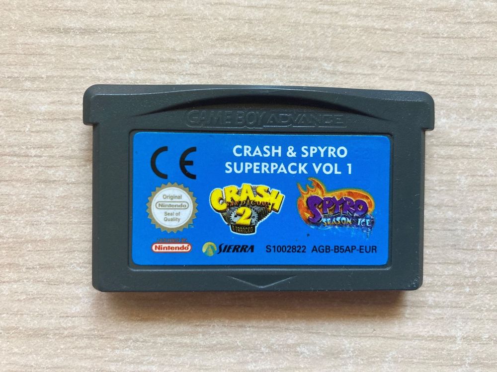 Crash and Spyro Superpack Vol 1 für Game Boy Advance (Gebraucht) in Langenthal für CHF 19 – mit ...