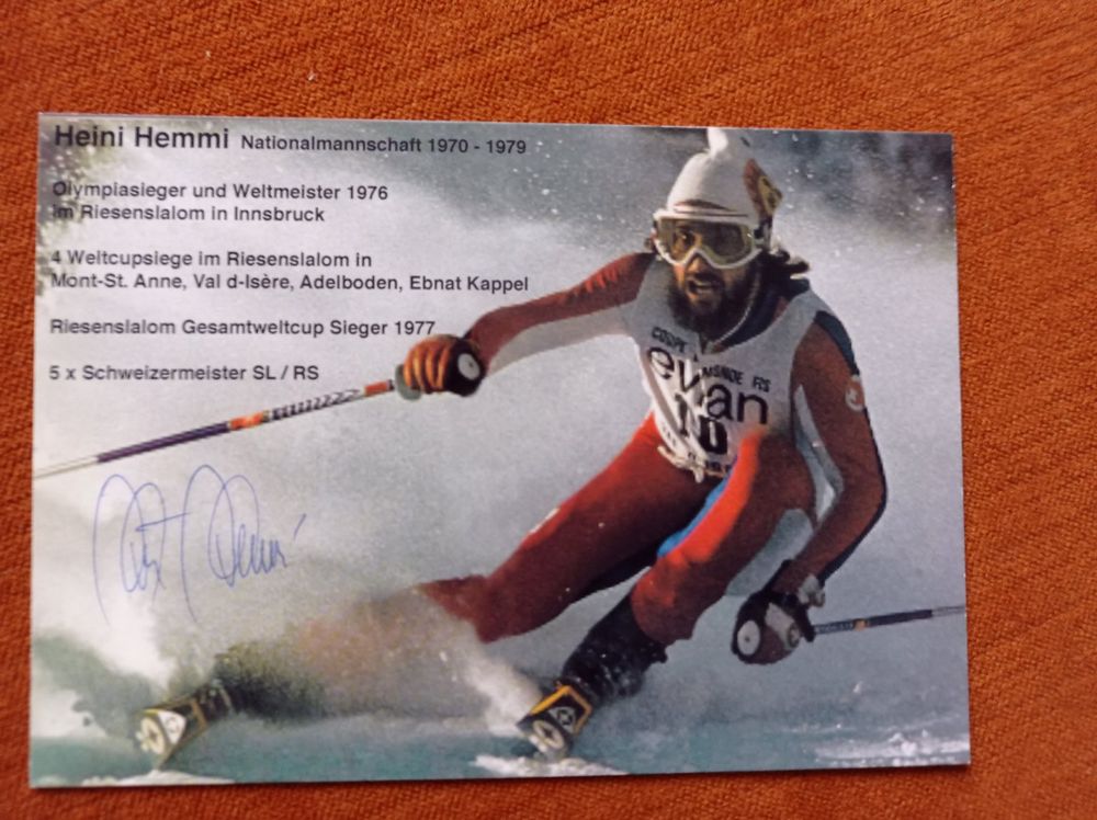 Heini Hemmi Original signierte Autogrammkarte 10•15cm (Gebraucht) in ...