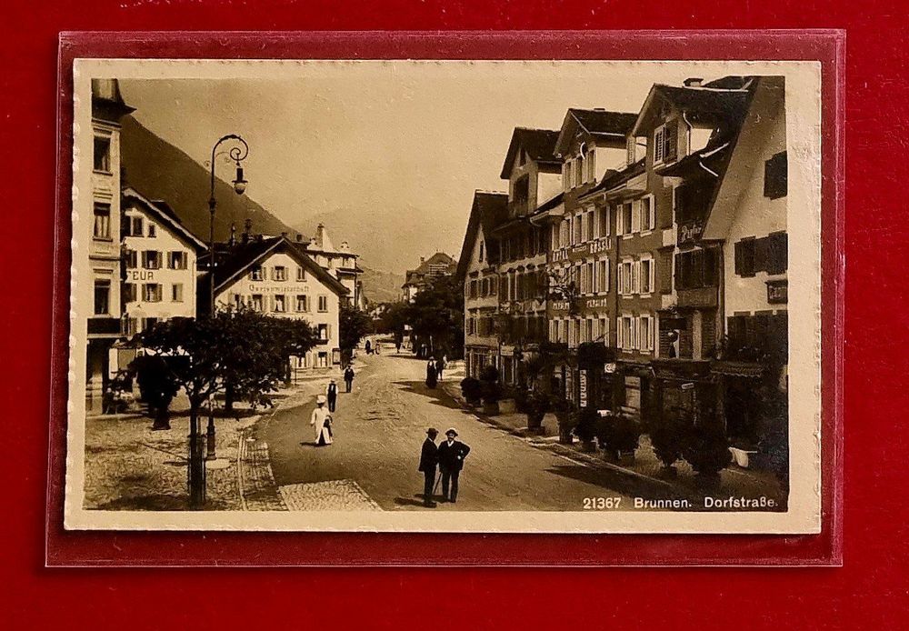 Brunnen - Dorfstrasse - Hotel Rössli - 1930 (Gebraucht) in Rothrist für CHF 14.5 – mit Lieferung ...