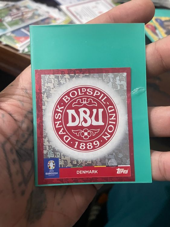 Topps euro 2024 sticker swiss ed Denmark badge super rare | Kaufen auf ...