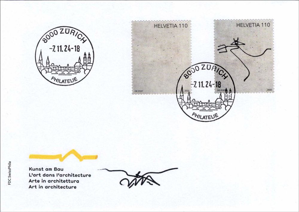 Harald Naegeli - Limited Edition Laufendes Auge Combo-FDC (Gebraucht) in Heerbrugg für CHF 95 ...