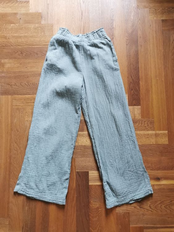 Musselin Hose weit Sommerhose GAP Grösse S lindgrün mintgrün | Kaufen ...