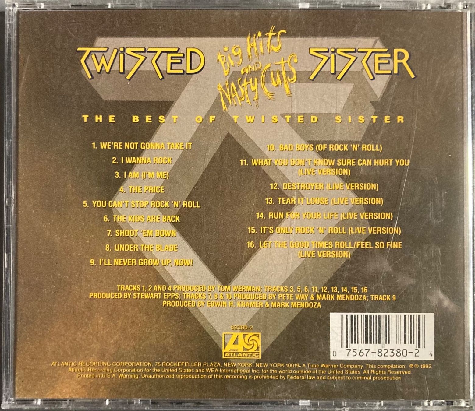 TWISTED SISTER - BIG HITS AND NASTY CUTS - THE BEST OF TWIST (D ...