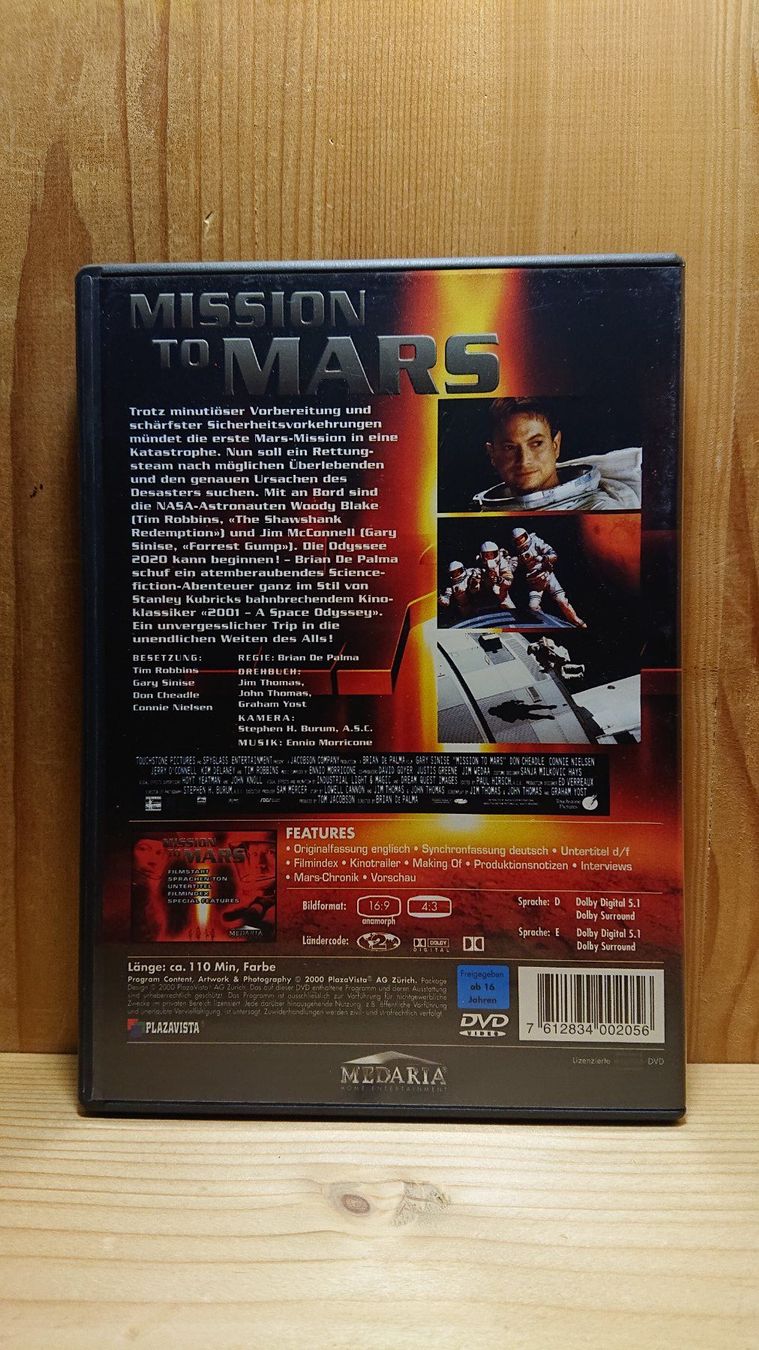 MISSION TO MARS das grösste Abenteuer der Menschheit DVD (Gebraucht) in ...