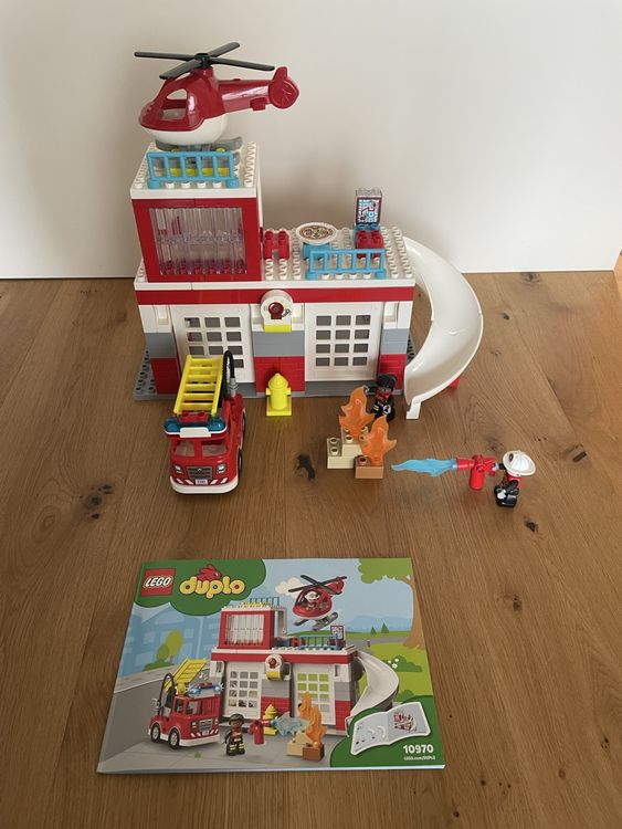 Lego Duplo 10970 Feuerwehrstation mit Hubschrauber (Gebraucht) in ...