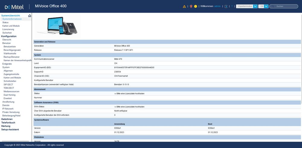 Mitel 470 TVA/PBX Kommunikationssystem (Gebraucht) in Bühler für CHF 85 ...