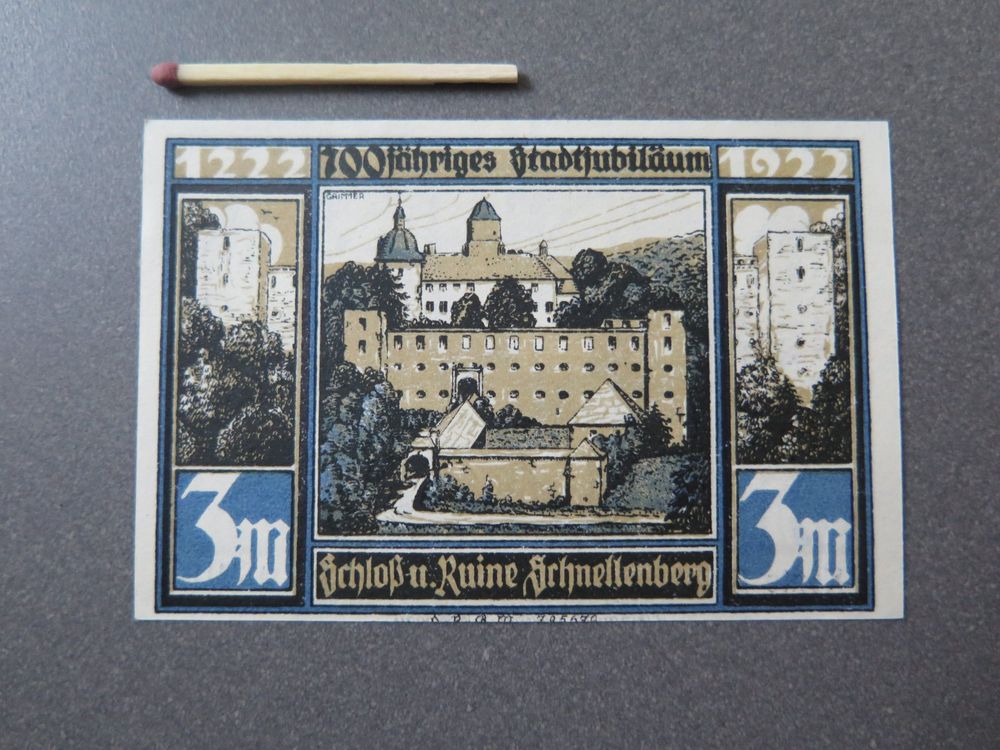 NOTGELD - NORDRH.-WESTF. - ATTENDORN - 3 M. - SCHLOSS (Gebraucht) in ...