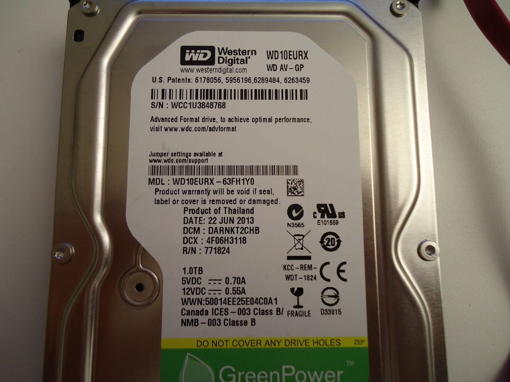 HDD WD Western Digital WD10EURX 1TB | Kaufen auf Ricardo