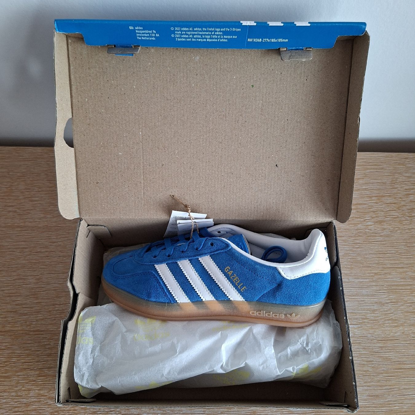 Adidas Gazelle Indoor Bird Blue Cloud White (Neuf avec emballage d ...