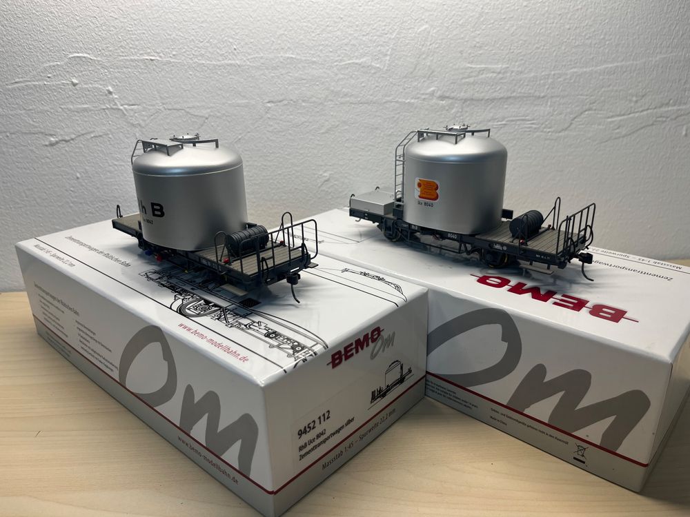 2 Stück Bemo 0m Zementsilowagen RhB | Kaufen auf Ricardo