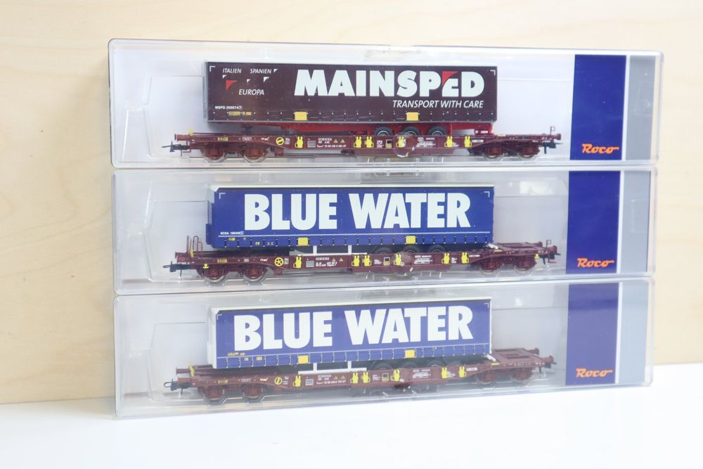 ROCO 3 x Taschenwagen H0 - 76225/76229/76231 (Gebraucht) in Winterthur ...