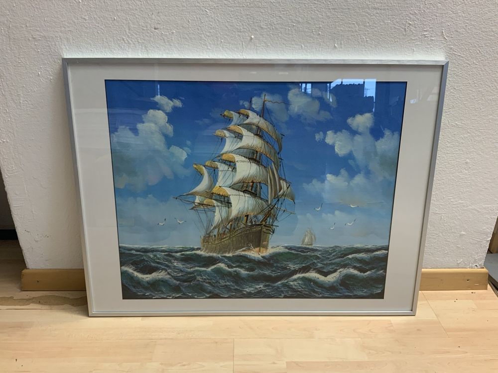 Bild Schiff im Sturm Kunst Meer PREISHAMMER. !!!!! | Kaufen auf Ricardo