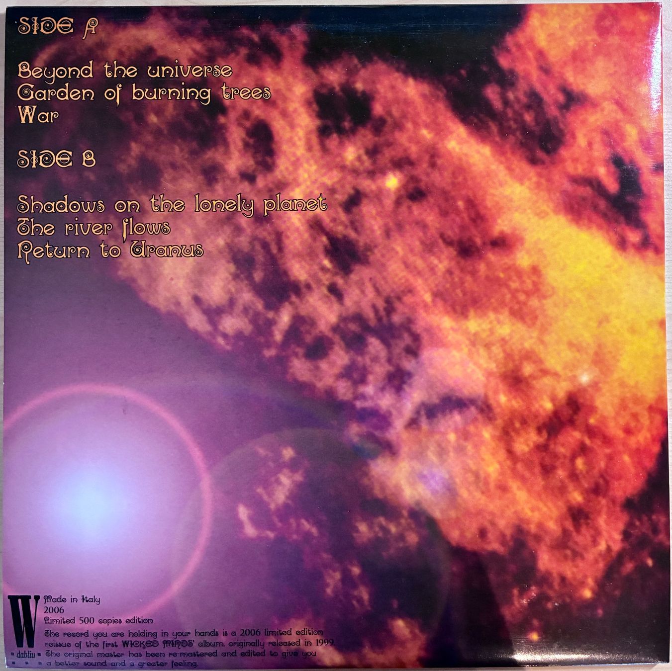 Wicked Minds - Return To Uranus, FOC, Italien, Lim. 500 Ex. (Neu ...