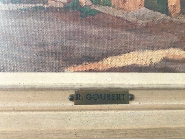 Tableau original signé R. Goubert – Paysage de Provence (D'occasion) à Vullierens pour CHF 300 ...