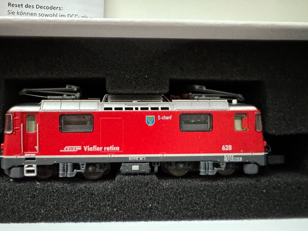 RhB Ge 4/4 II 628 S-Chanf Spur N MDS-Modell DCC + Sound (Gebraucht) in ...