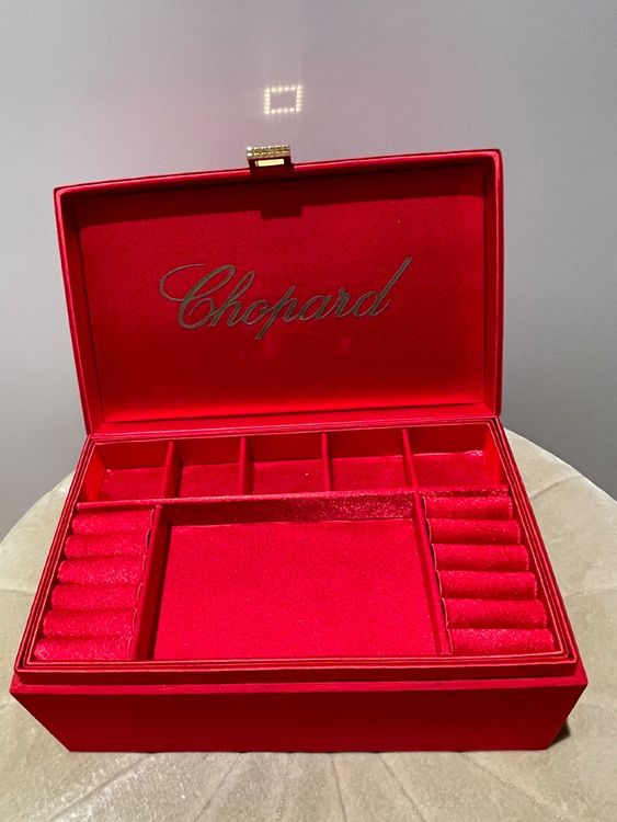 CHOPARD SCHMUCK BOX TASCHE FÜR RING + KETTE + UHR + ARMBAND (Gebraucht ...