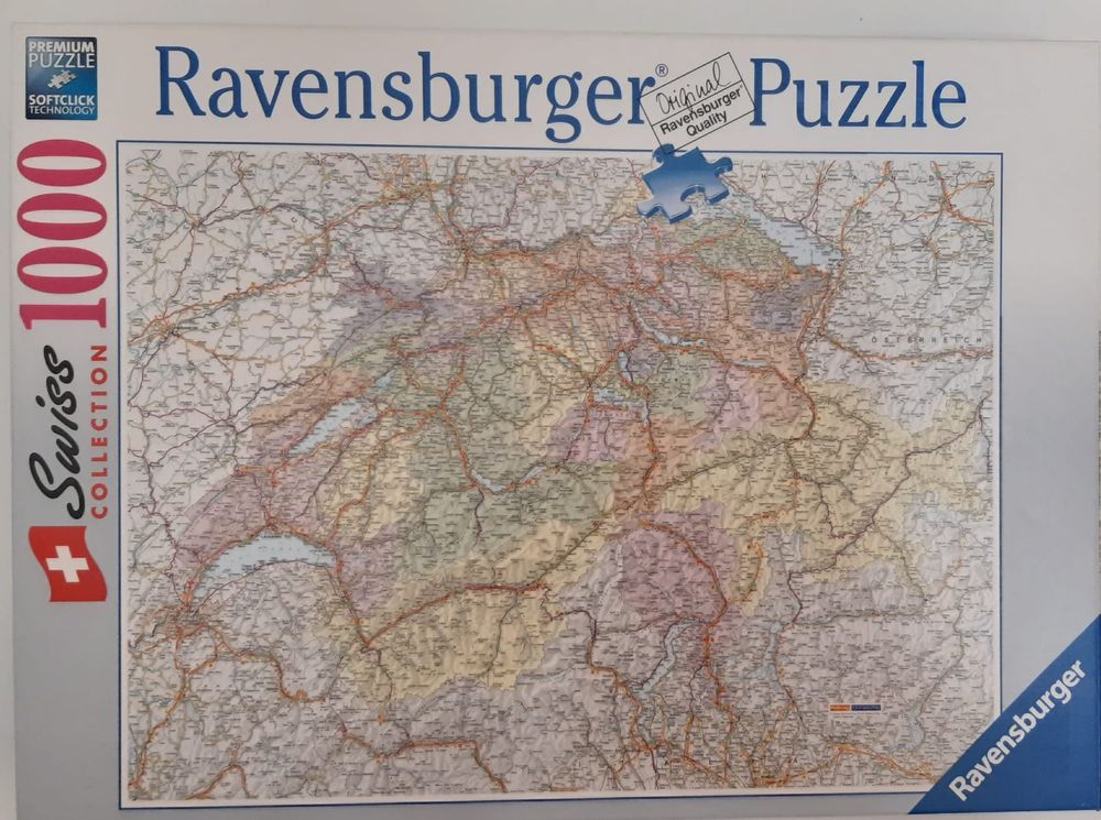 Ravensburger Puzzle 1000 Teile, Schweizerkarte | Kaufen auf Ricardo