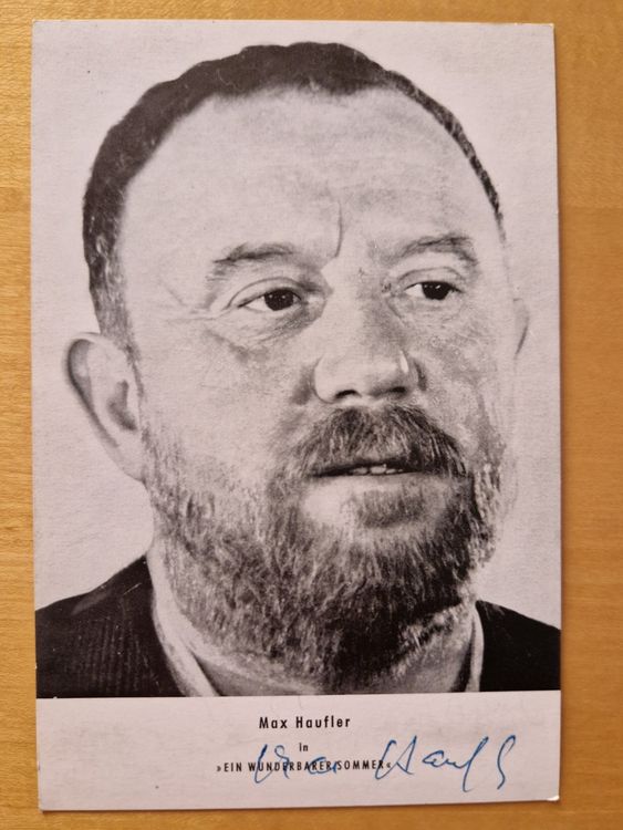 Max Haufler, Original Autogramm auf Foto in s/w (Gebraucht) in für CHF ...