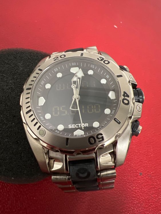 Sector Digital Analog Chronograph 48 mm Ungetragen (Neu (gemäss ...