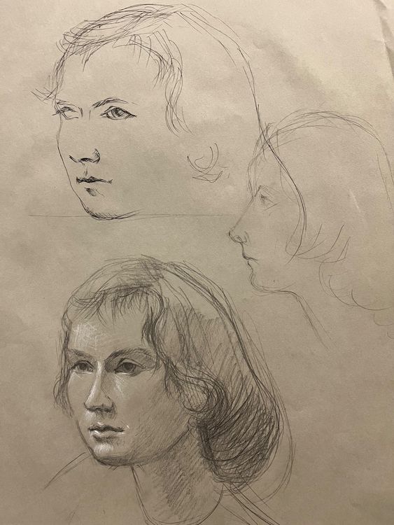 Renée Yolande Hauser (1919-2008) Studie Zeichnung (Gebraucht) in ...