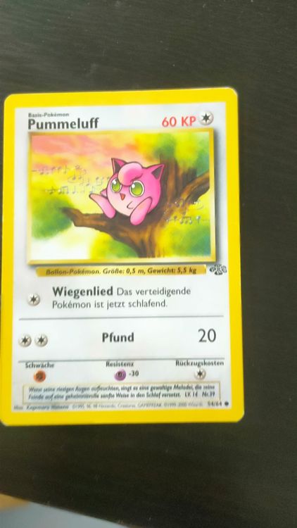 Pummeluff - Pokemon - Dschungel | Kaufen auf Ricardo