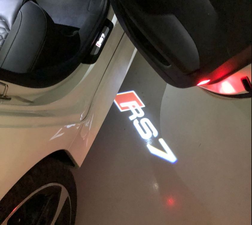 Audi RS7 Led Logo Tür Projektoren Türbeleuchtung Emblem (Neu und ...