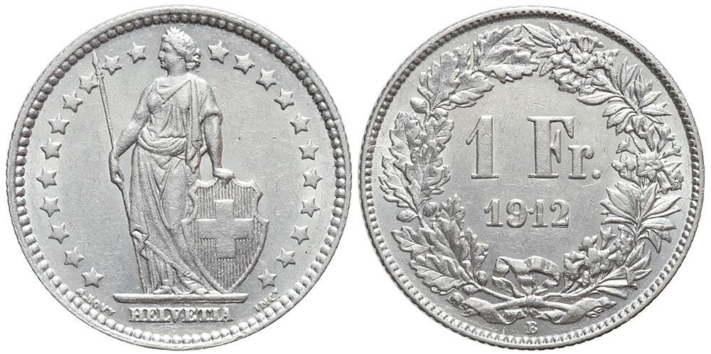 Suisse 1 Franc 1912 b AR 002 | Kaufen auf Ricardo