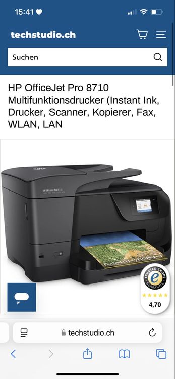 HP OfficeJet Pro 8710 Multifunktionsdrucker (Gebraucht) in Thun für CHF ...