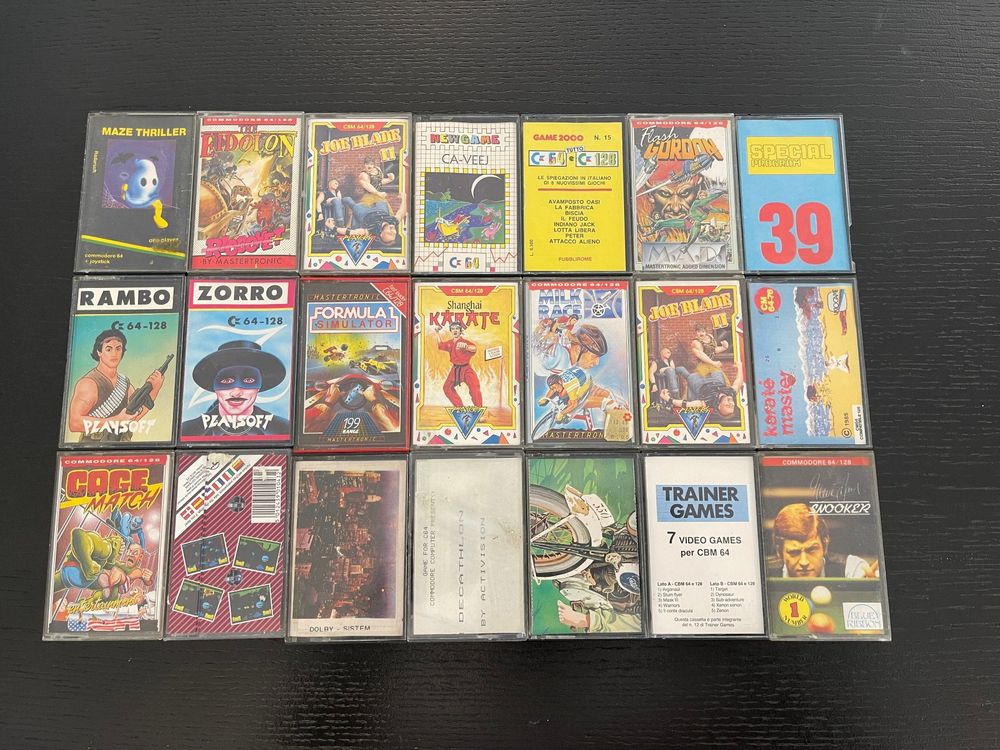 21x Commodore C64 Game mit F1, Rambo, Zorro, uvm (Gebraucht) in ...