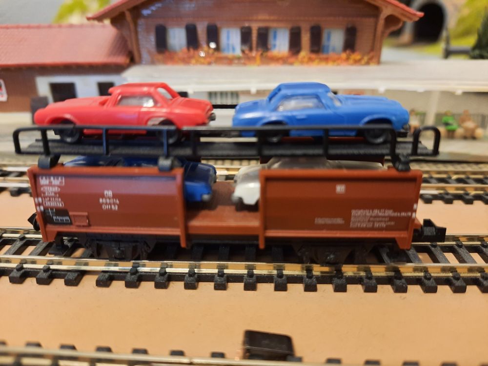 Minitrix Autotransportwagen, Ladung: 4 PKW, Spur N, 3533 | Kaufen auf ...