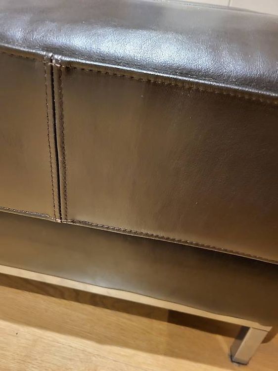 Sofa Hocker dunkelbraun Leder (Gebraucht) in Kreuzlingen für CHF 20 ...