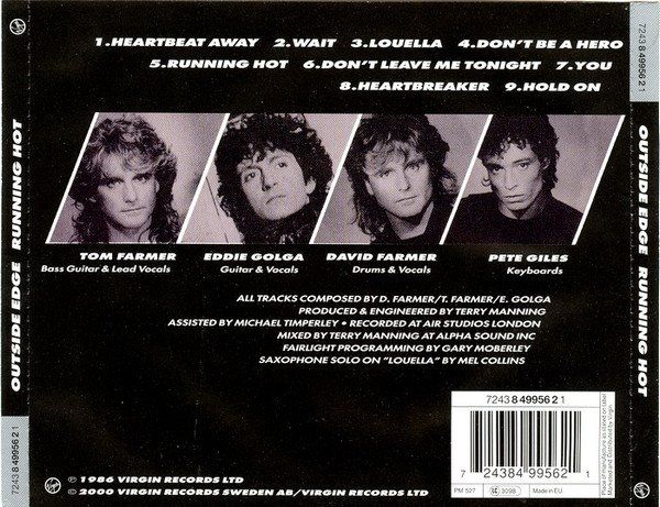 Outside Edge – Running Hot Hard ROCK AOR (Gebraucht) in Gingins für CHF ...