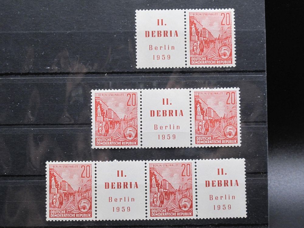 DDR 1959 Fünfjahresplan DEBRIA Variationen ** (Gebraucht) in Wil SG für CHF 6 – mit Lieferung ...