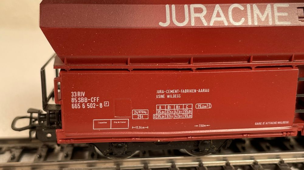 Märklin 4691 - SBB Zementwagen Juracement Wildegg (Gebraucht) in ...