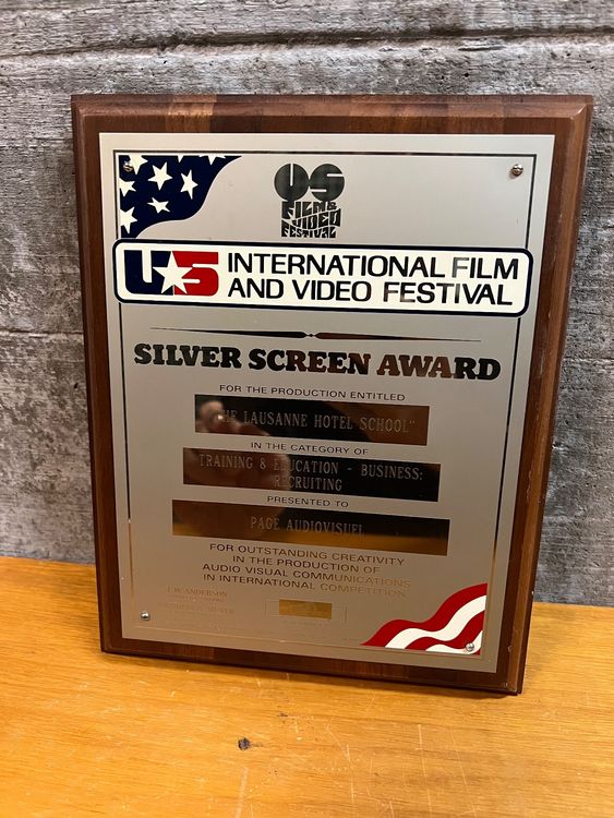 Silver screen award international film & vidéo festival 1993 (D ...