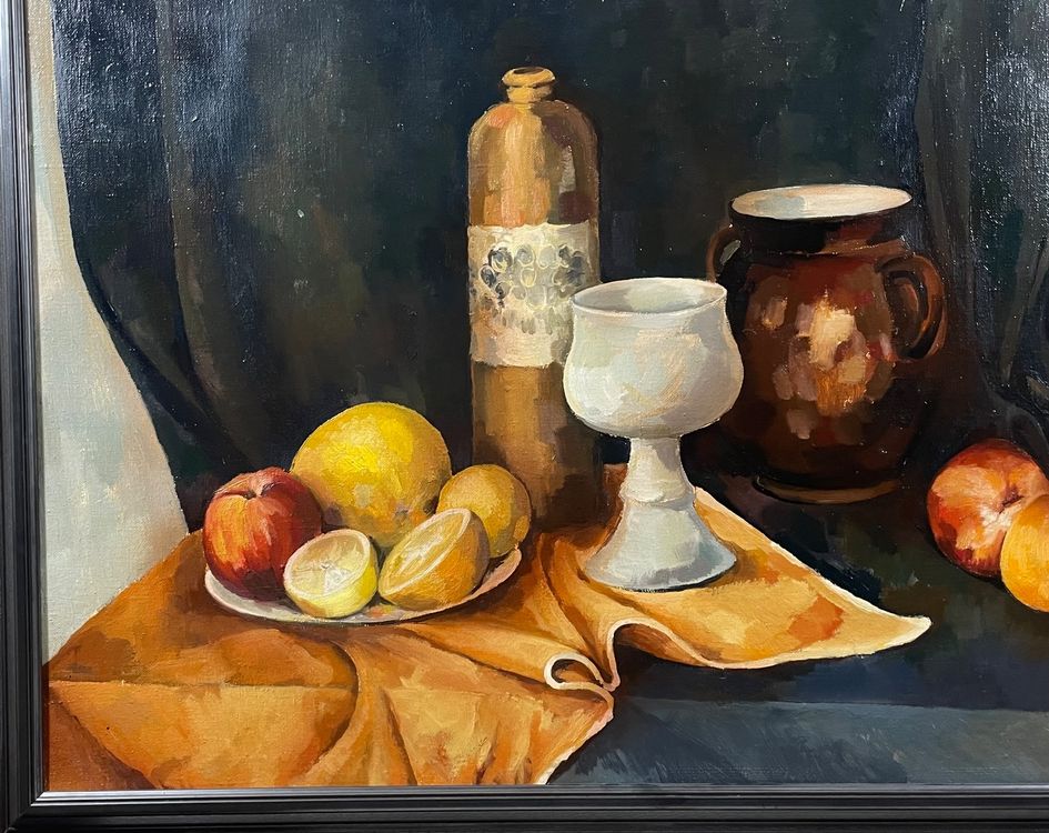 Richard Taubenek (1940) grosses Gemälde - Stillleben (Gebraucht) in Root für CHF 25 – mit ...