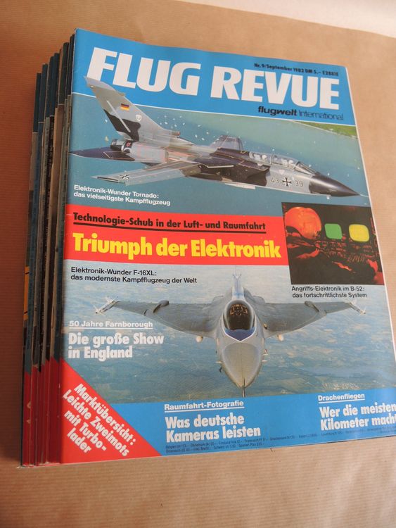 12 Stück Flug Revue 1982 Zeitschrift Aero Magazin Luftfahrt | Kaufen ...