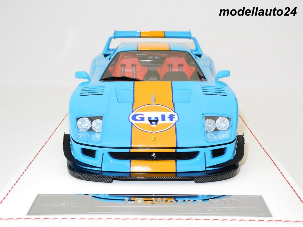 Ferrari F40 Wide Body LB Works Gulf / Ivy Merit 1:18 (Neu und ...