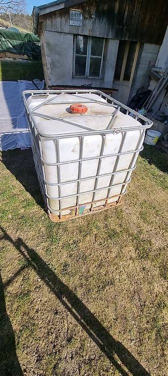IBC Wassertank 1000l mit Gitterbox Garten Bewässerung (Gebraucht) in ...