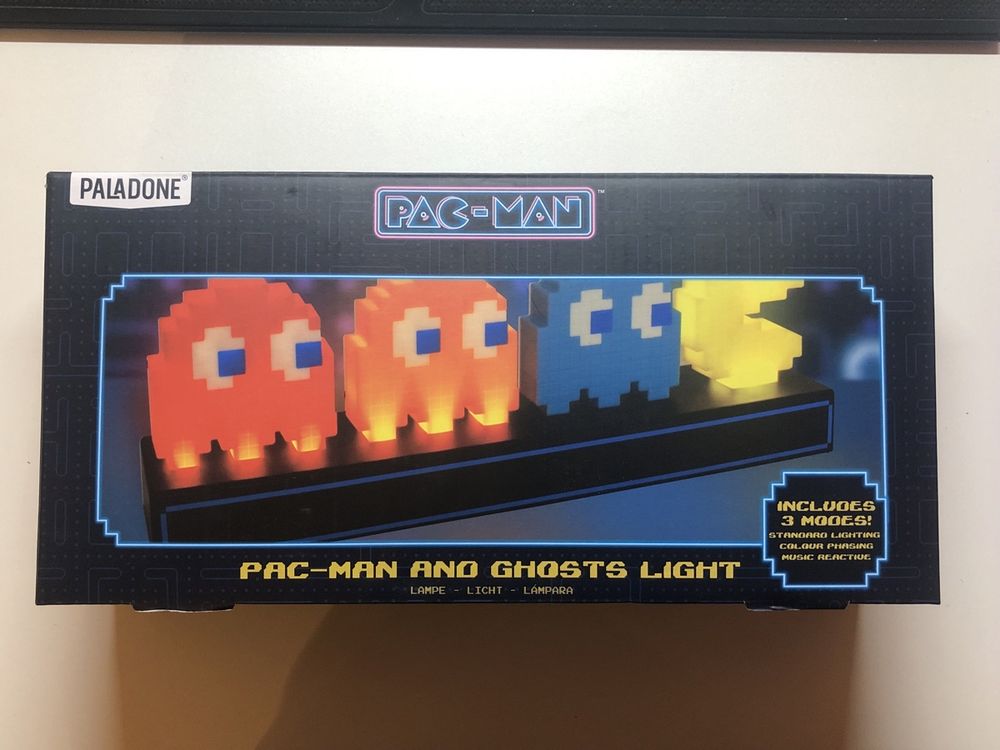 Pac-Man LED-Lampe Retro Gaming Dekolicht (Neu und originalverpackt) in ...