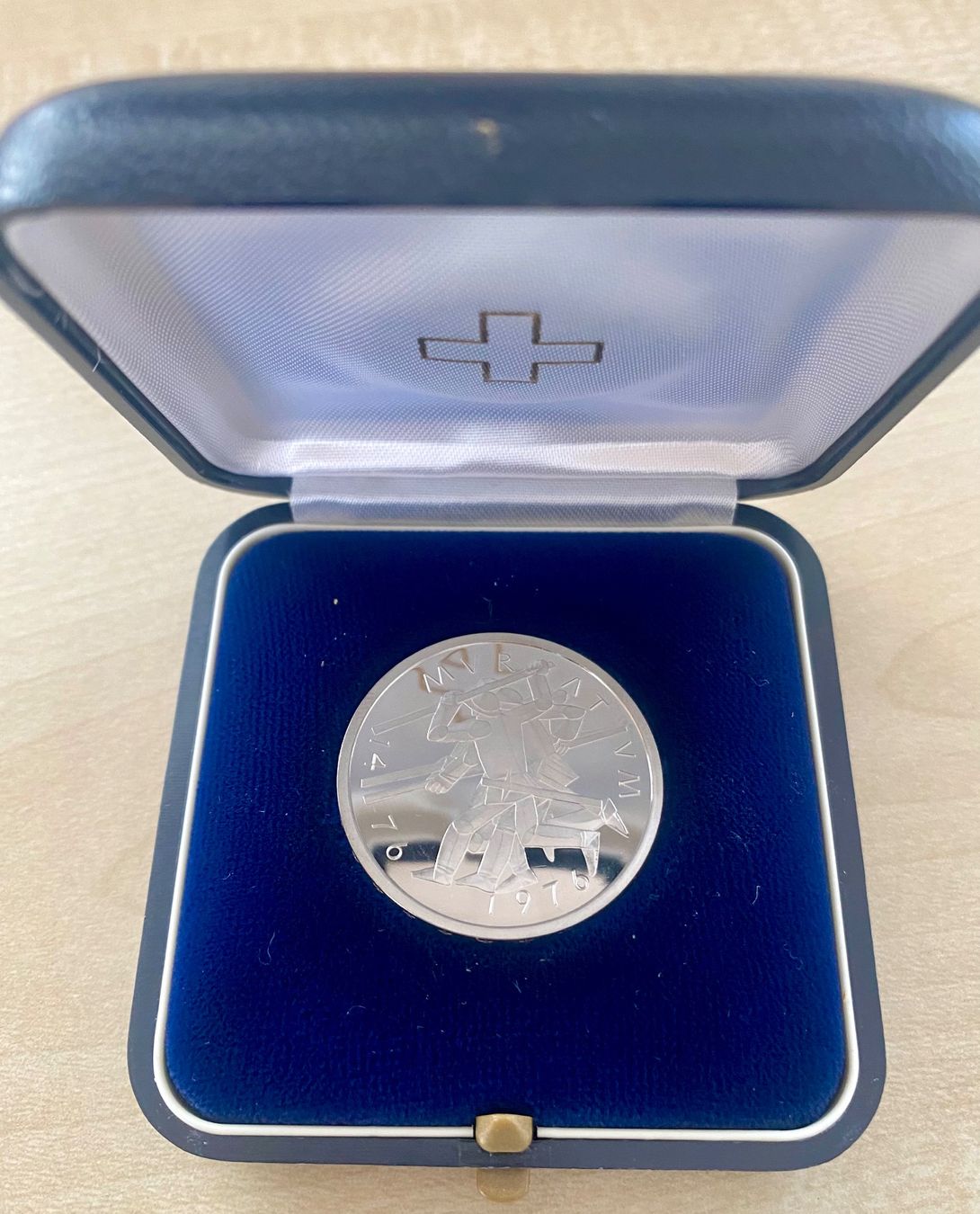 5 Franken 1976 Gedenkmünze in Box, wie neu! (Neu (gemäss Beschreibung ...