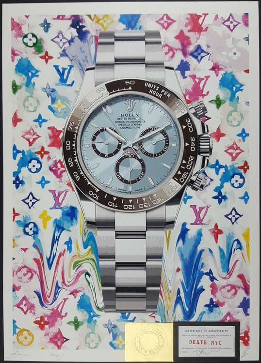 Death NYC Graffiti Pop Art Druck " Vuitton Rolex Daytona | Kaufen auf ...