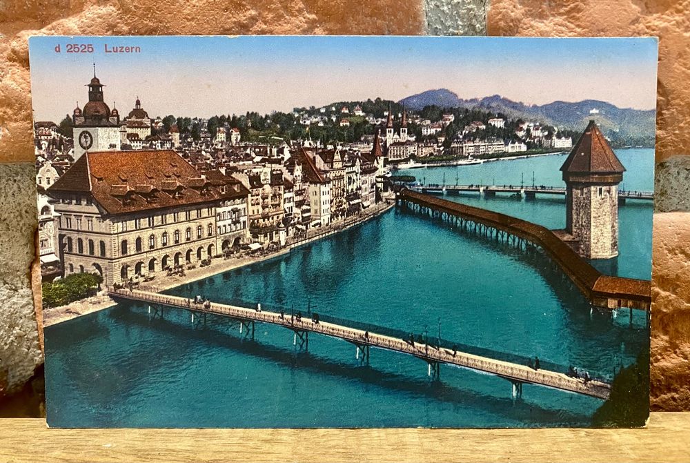 Alte AK Luzern - Rathaus & Kapellbrücke (Gebraucht) in Root für CHF 1 – mit Lieferung auf ...