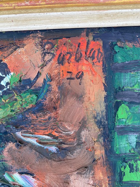 Edles Blumenstilleben-Ölgemälde, Oscar Barblan, dat. 1979 (Gebraucht ...