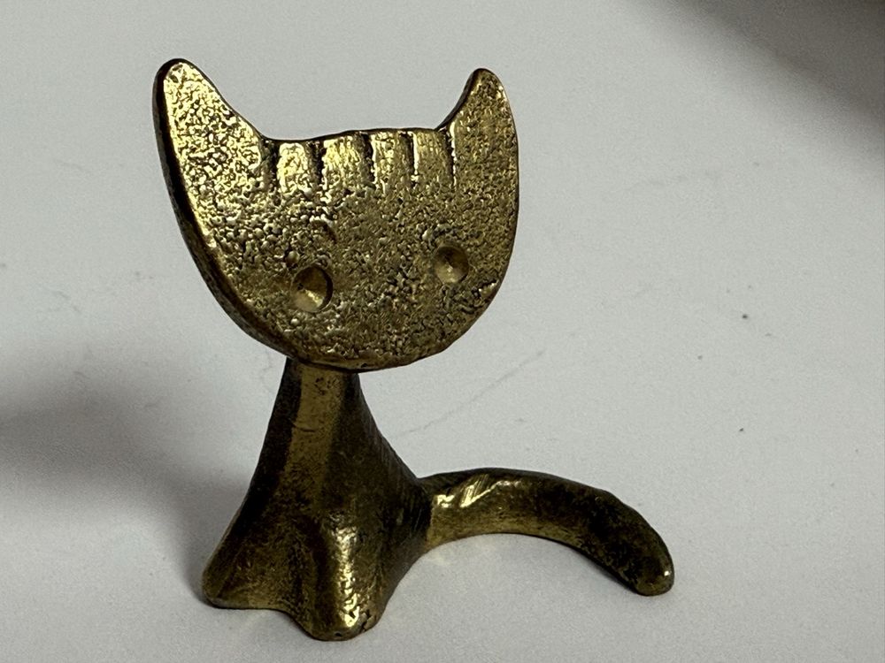WALTER BOSSE Mid-Century Katzenfigur Figur Katze Messing (Gebraucht) in ...